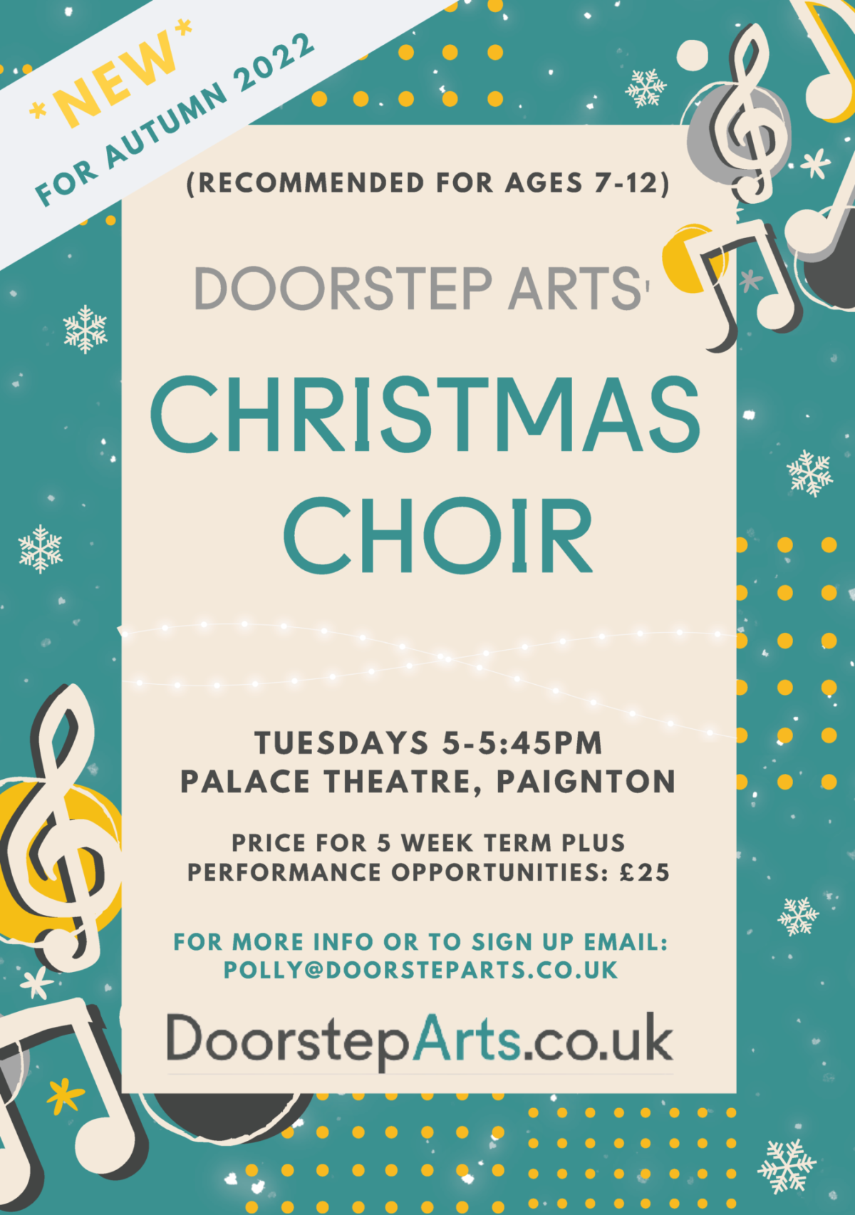 CHOIR POSTER 2022 - Doorstep Arts